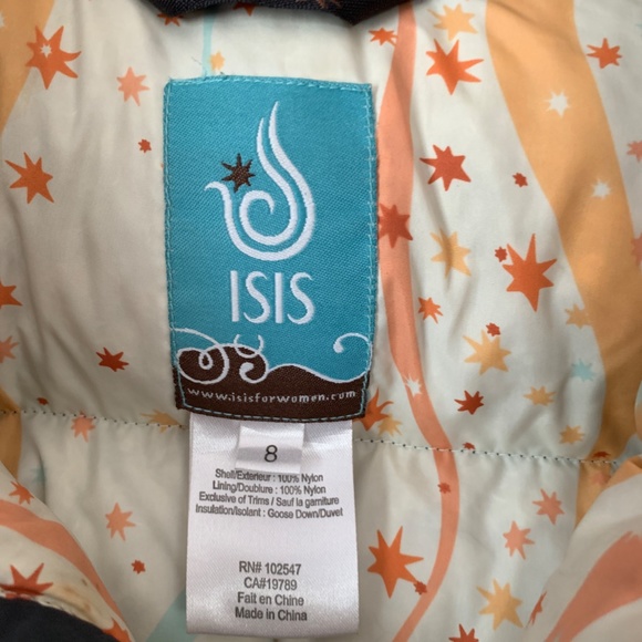 Isis | Jackets & Coats | Isis Womens Down Jacket Size 6 Black | Poshmark